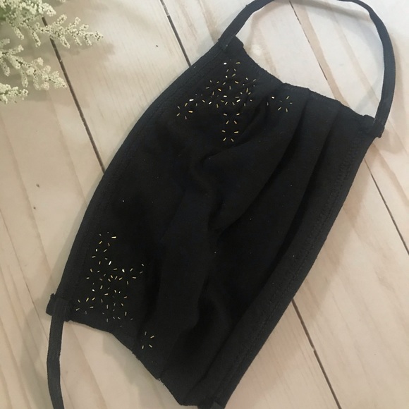 Accessories | Gold Star Cluster Bejeweled Face Mask | Poshmark